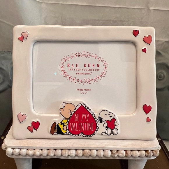 Rae Dunn | Accents | Peanuts X Rae Dunn Be My Valentine Picture Frame ...